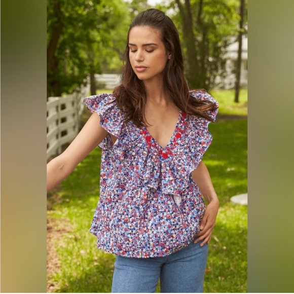 Mi Golondrina | Tops | Mi Golondrina Andrea Blouse In Celebracion ...